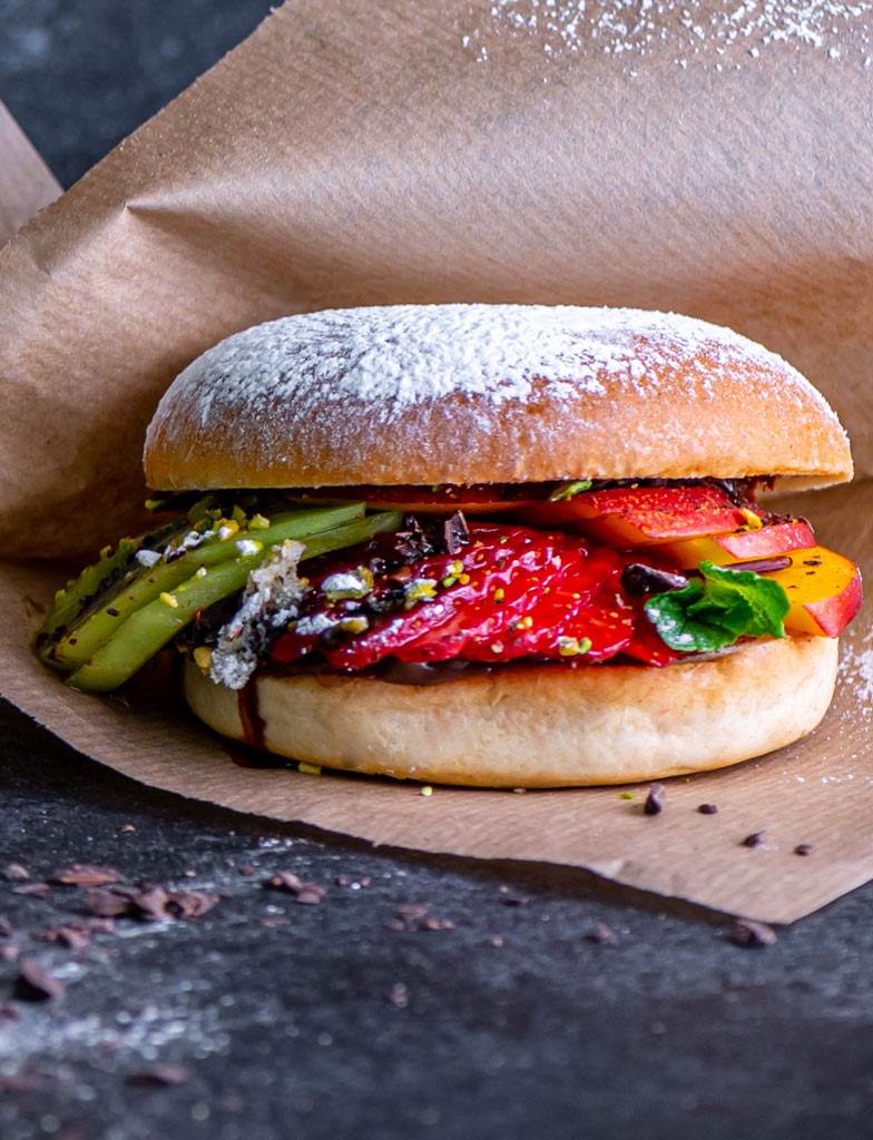 Sweet burger: vegetarian/ vegan | Schulstad Bakery Solutions